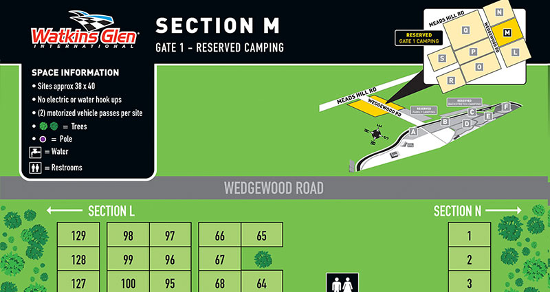 GATE 1 CAMPING | CAMPING OPTIONS