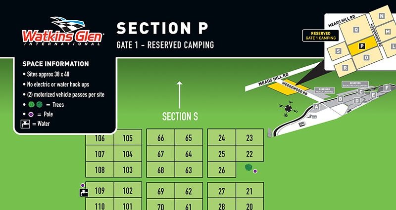 GATE 1 CAMPING | CAMPING OPTIONS