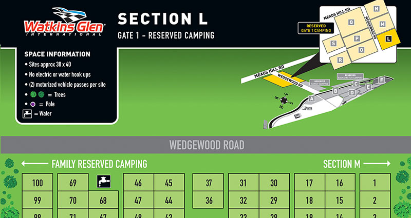 GATE 1 CAMPING | CAMPING OPTIONS
